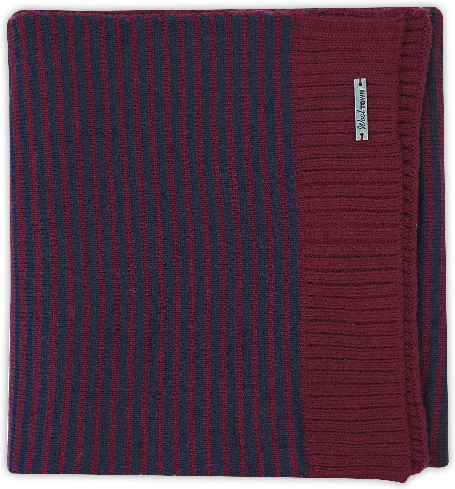 Granatowo-bordowy szalik męski w paski W8 - Ceny i opinie - Ceneo.pl