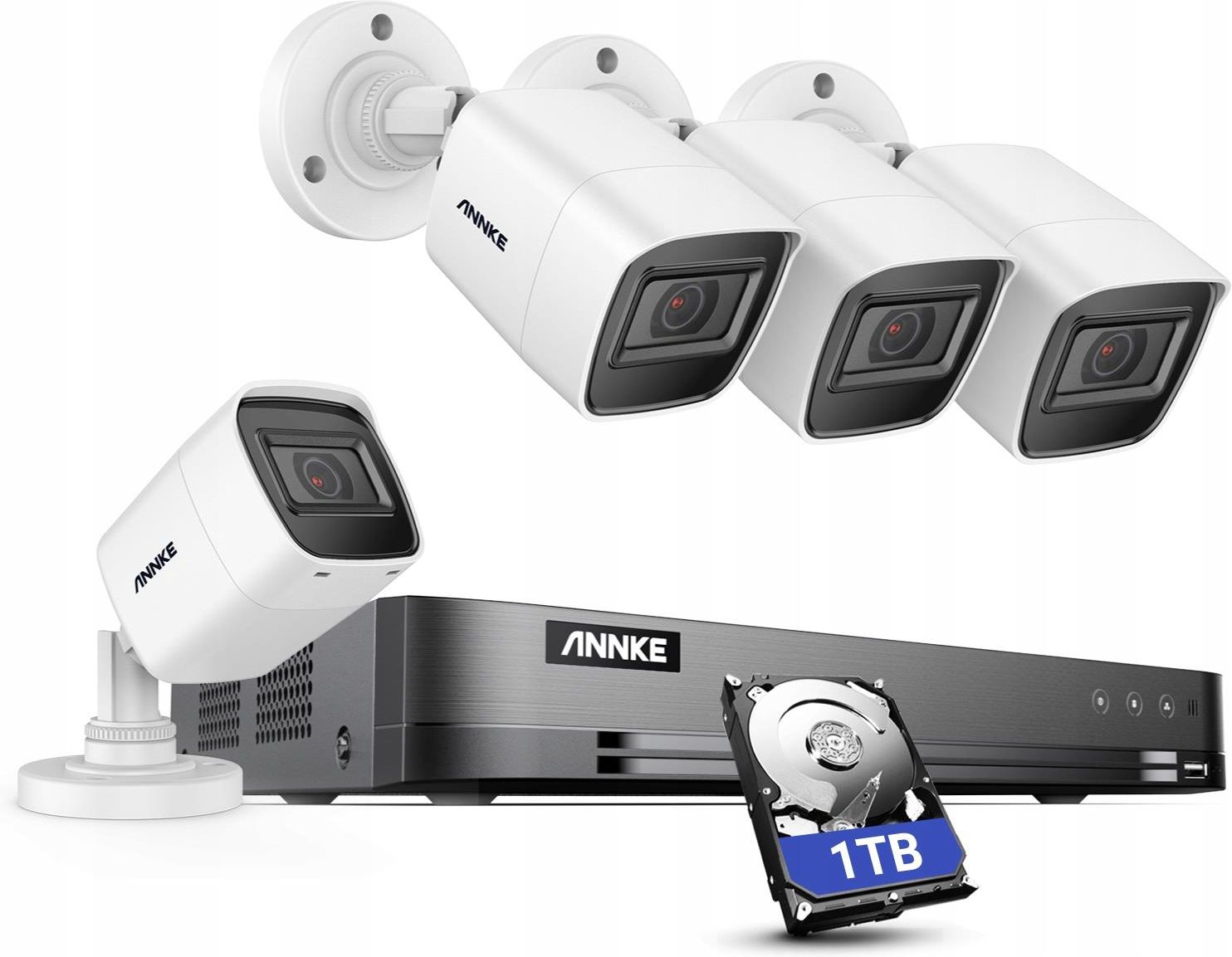 Zestaw do monitoringu Annke System Kamer Monitoringu 4K Ultra Hd Cctv ...