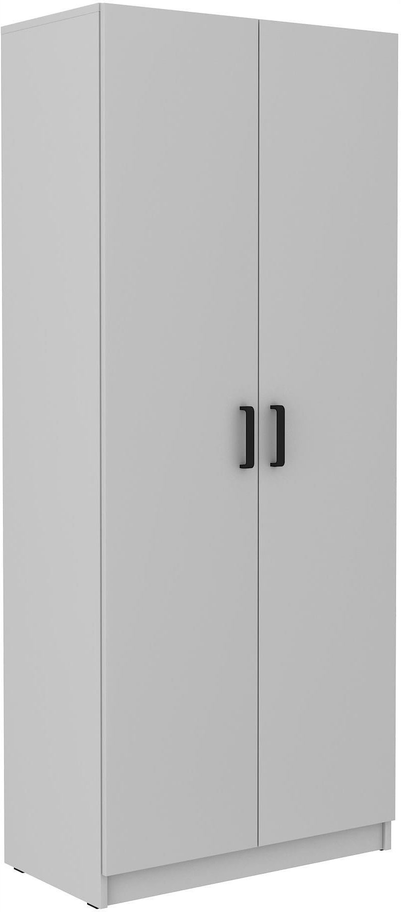 Wysoka Szafa Biurowa Dwudrzwiowa 5 Półek Szary - Ceny i opinie - Ceneo.pl