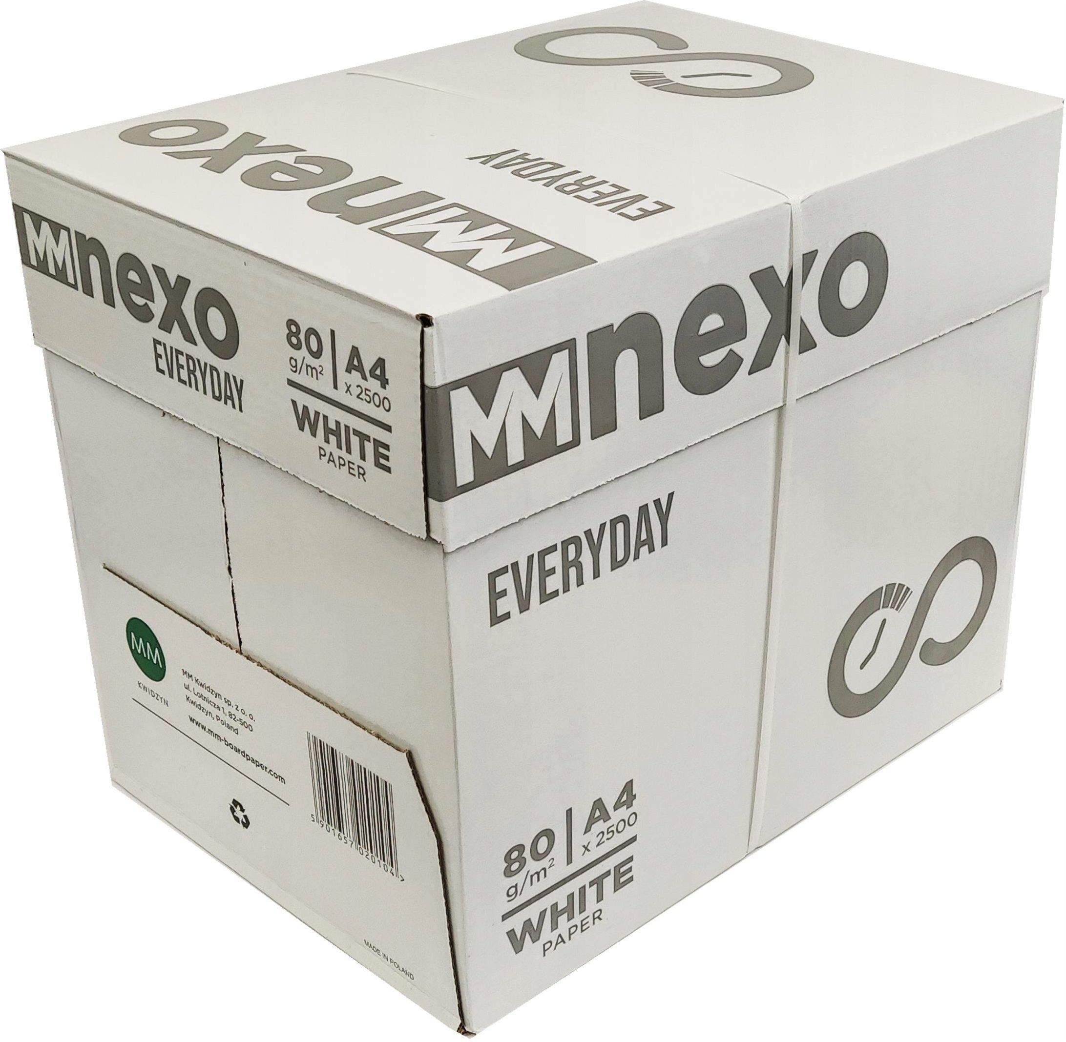 Papier Ksero Nexo Everyday A4 80G 2500 Arkuszy - Ceny i opinie - Ceneo.pl