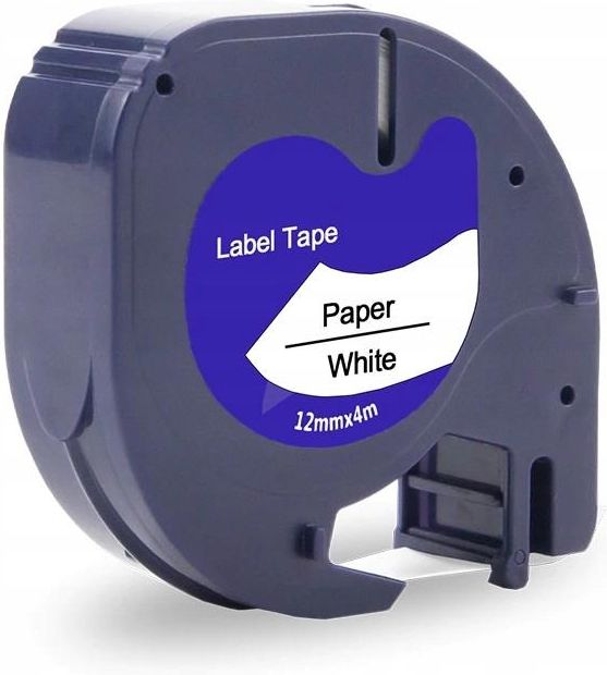 Taśma barwiąca Aimotech Taśma Do Dymo Letra Tag Biała 12Mm 59421 5Szt ...