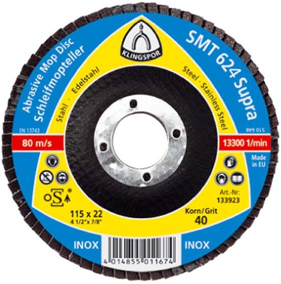 Klingspor Ściernica Talerzowa Listkowa 115mm gr 80 Smt 624 221184 ...