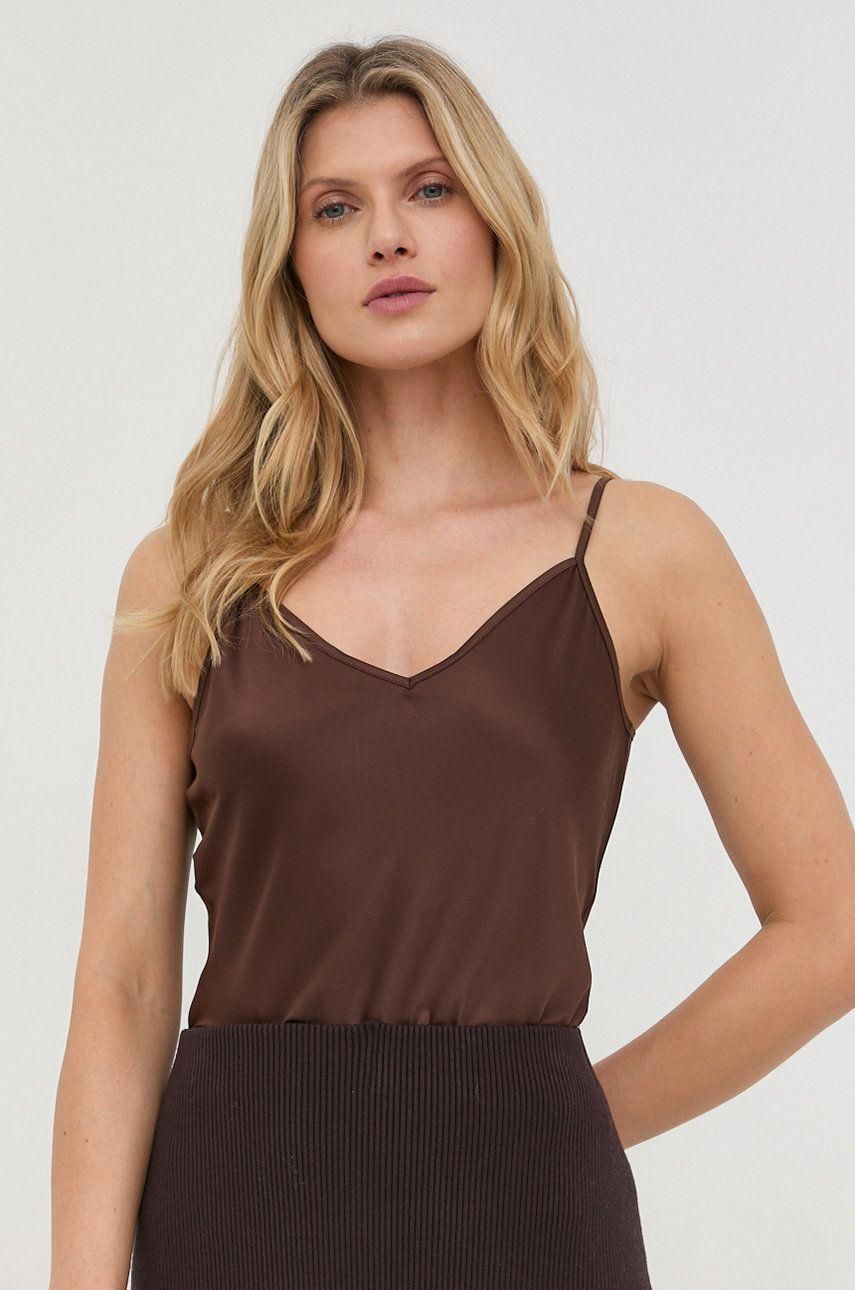Marella top damski kolor brązowy - Ceny i opinie - Ceneo.pl