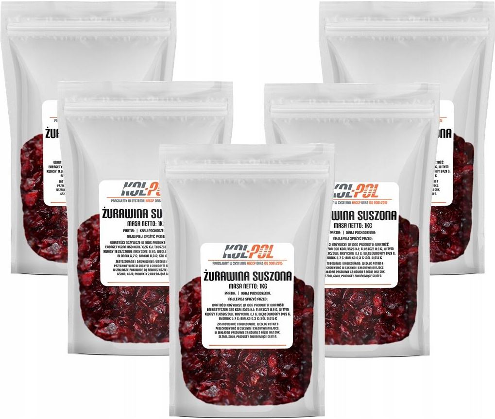 Kol Pol Żurawina Suszona 5kg - Ceny i opinie - Ceneo.pl