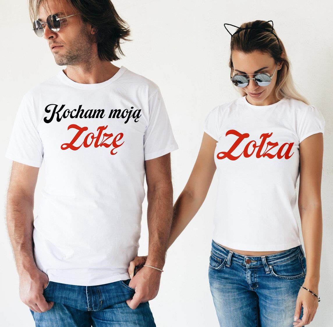 Koszulki dla par - Kocham moją zołzę, zołza - Ceny i opinie - Ceneo.pl