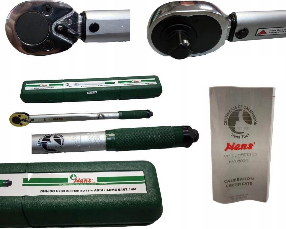 Hans Tools Klucz dynamometryczny / grzechotka trzpień / napęd 4170NM ...