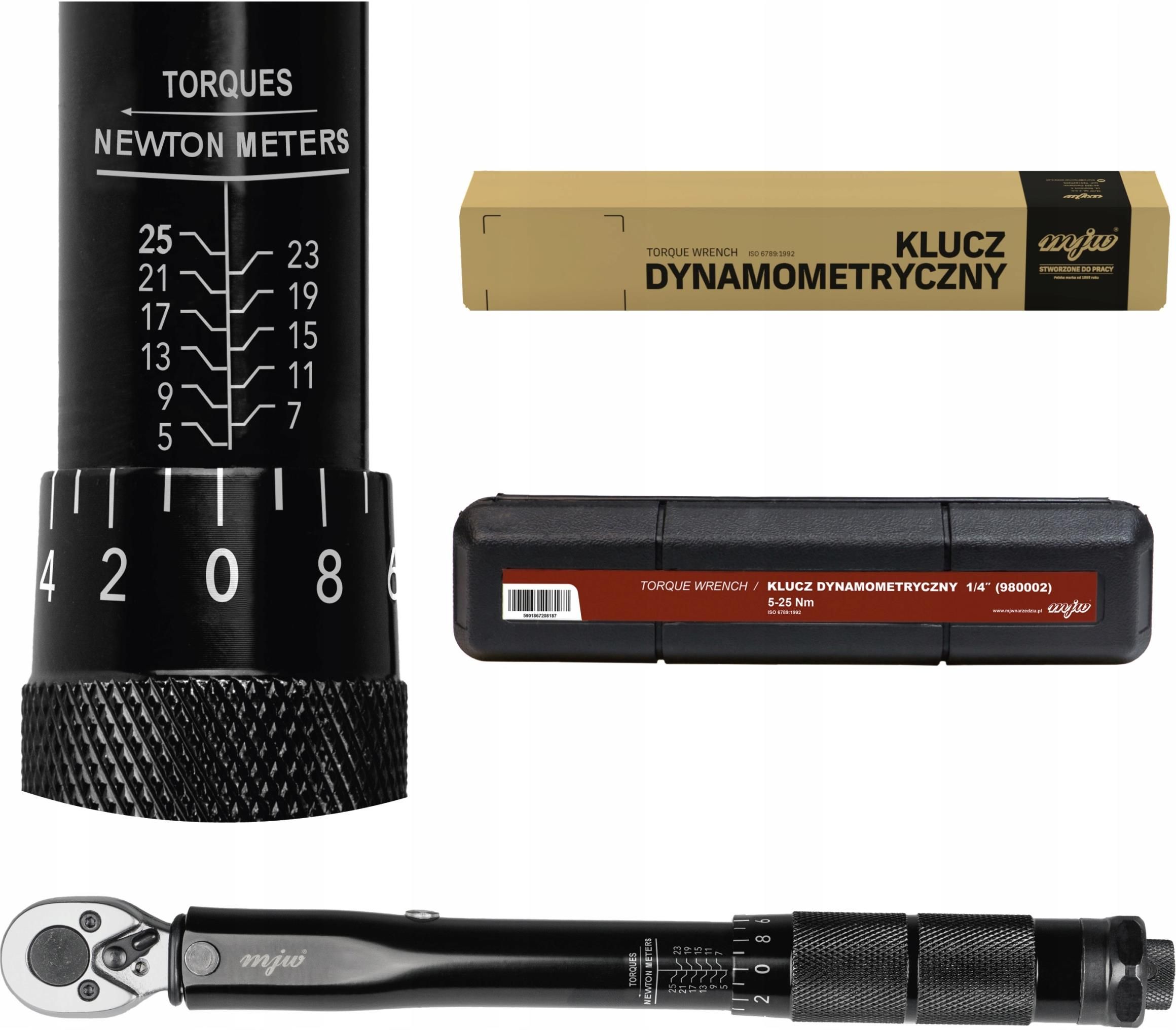 Mjw Klucz dynamometryczny 1/4 5-24 Nm ceryfikat 980002 - Opinie i ceny ...