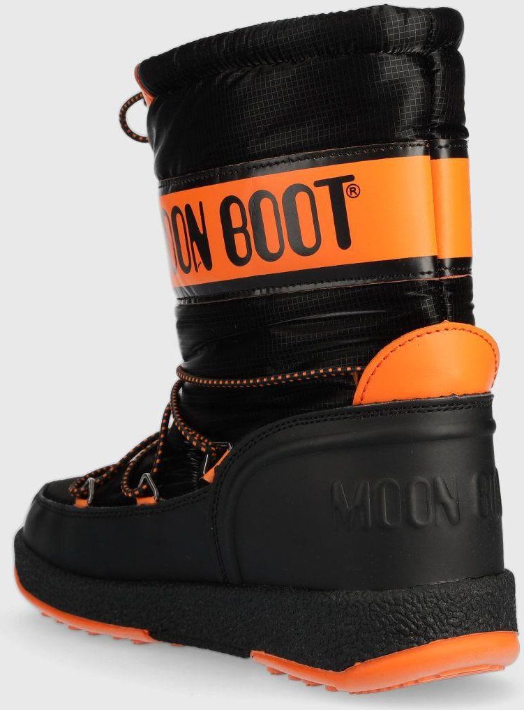 Moon Boot śniegowce dziecięce MOON BOOT JR BOY SPORT kolor czarny ...