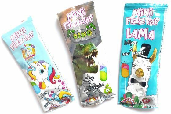 Sweet N Fun Prc Candy Connection Mini Fizz Pop Lizak Z Kwaśnym Pudrem ...