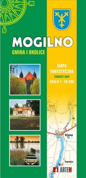 Mogilno. Mapa gminy i okolic 1:50 000 + plan centrum wyd. Artem - Ceny ...
