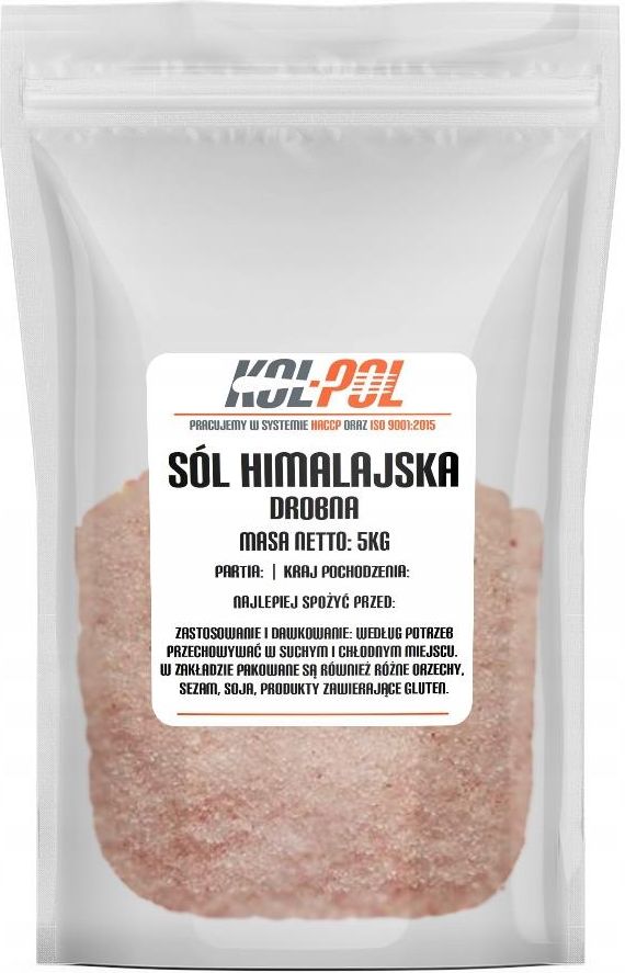 Kol-Pol Sól Himalajska Drobna Różowa 5kg - Ceny i opinie - Ceneo.pl