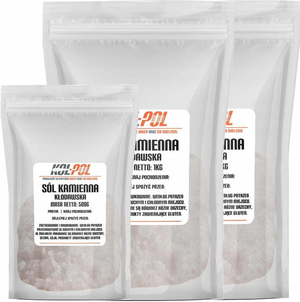Kol-Pol Sól Kłodawska Kamienna Spożywcza Niejodowana 2,5kg - Ceny i ...