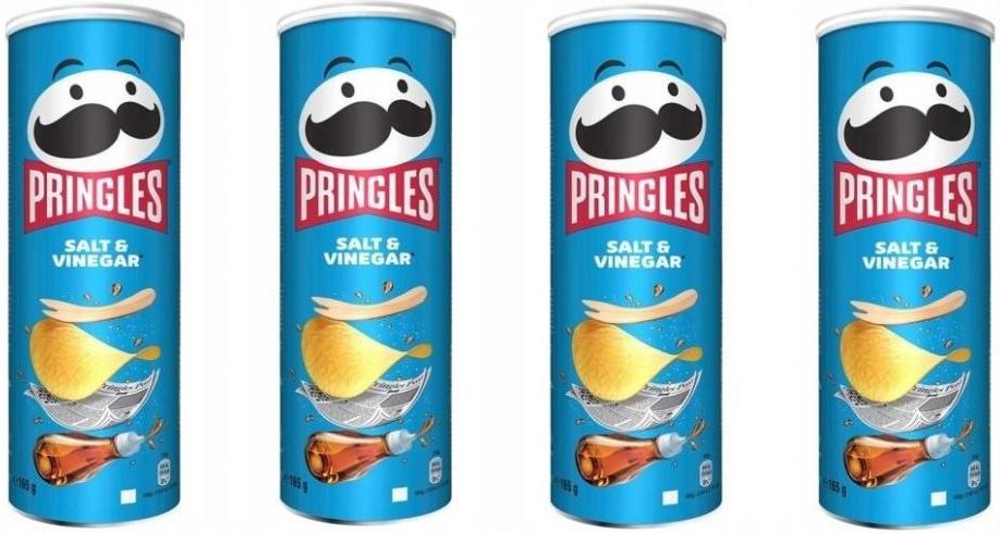 Pringles Chipsy Salt Vinegar 4x165g - Ceny i opinie - Ceneo.pl