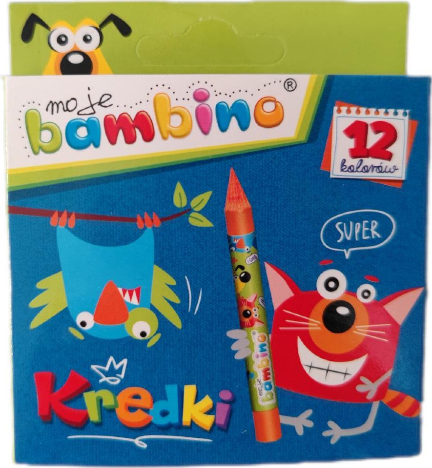 Bambino Kredki St. Majewski 12 Kolorów - Ceny i opinie - Ceneo.pl