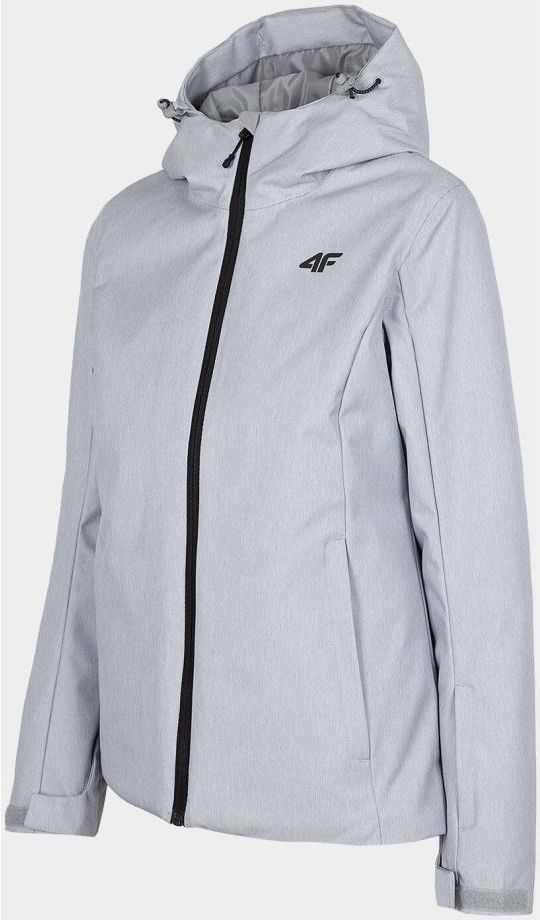 4f Damska Kurtka Narciarska H4z22 Kudn001 Cold Light Grey Melange Xl