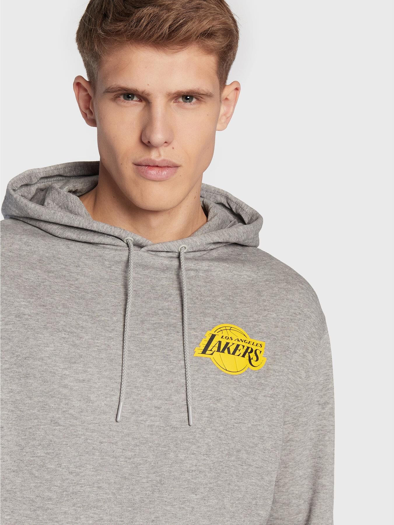 New Era Bluza LA Lakers NBA Team Logo 60284624 Szary Oversize - Ceny i ...