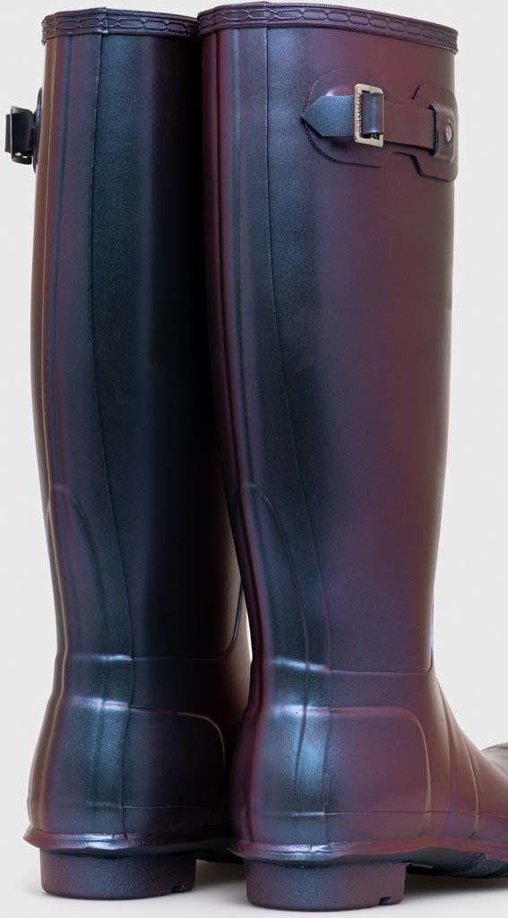 Hunter kalosze Original Tall Nebuda damskie kolor niebieski - Ceny i ...