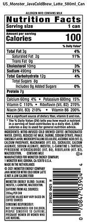 Monster Energy Java Cold Brew Latte 400ml - Ceny i opinie - Ceneo.pl