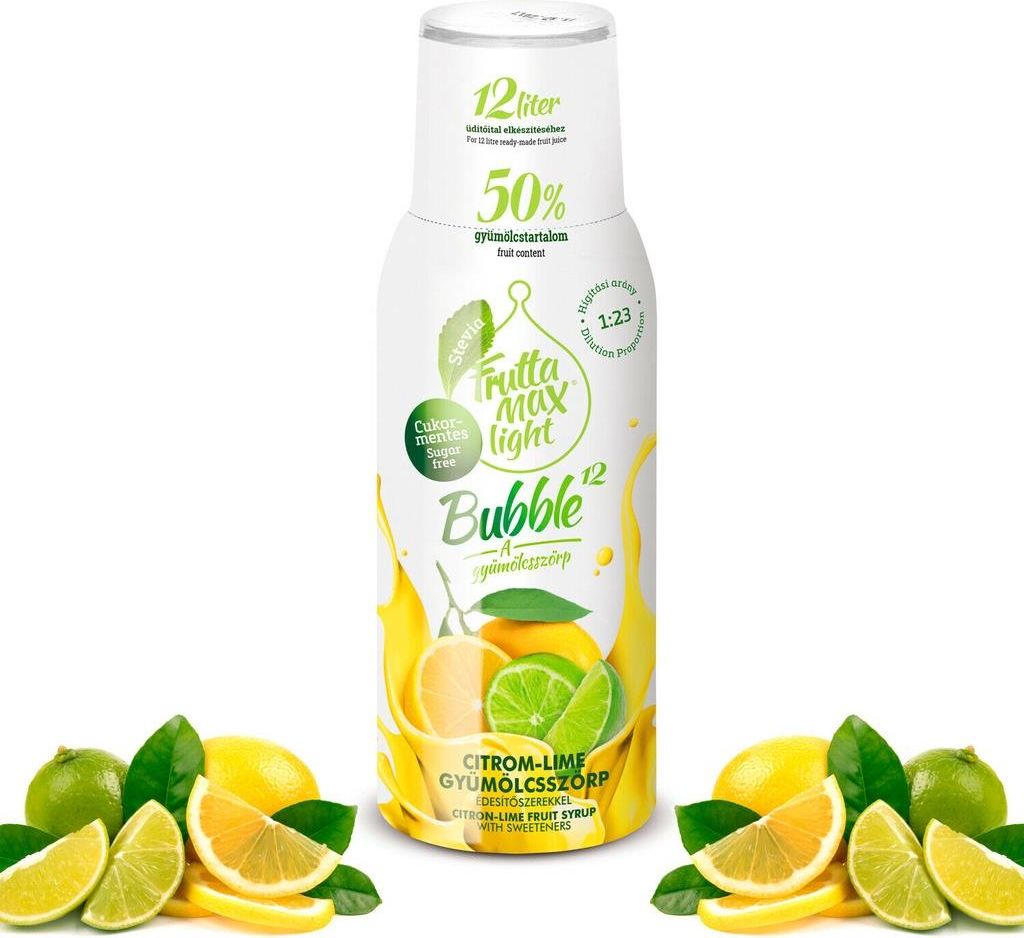 Fruttamax Syrop Do Soda Stream Cytryna Limonka Light 500 ml Na 12 ...