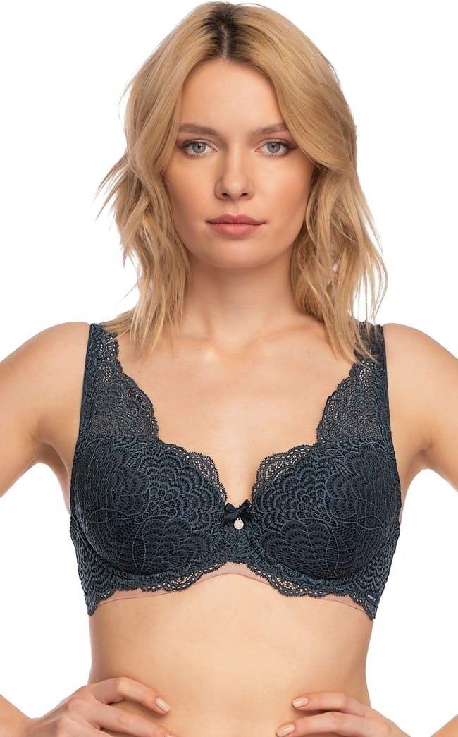 Biustonosz push-up Estera Nipplex Grfaitowy 80B - Ceny i opinie - Ceneo.pl