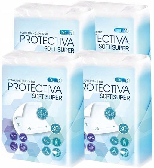 Protectiva Incomed Podkłady Poporodowe Na Łóżko Nieprzemakalne 60X60cm ...
