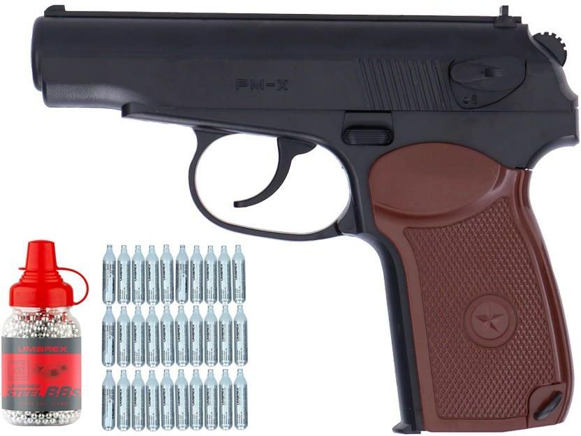 Borner Wiatrówka PM-X 4,5 mm BB CO2 + 30 CO2 + Śrut - Ceny i opinie - Ceneo.pl