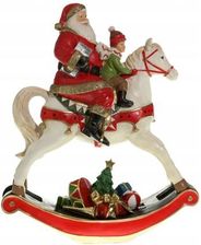 Figurka Świąteczna Konik Na Biegunach Z Mikołajem 34 Cm 11259 - Opinie i atrakcyjne ceny na Ceneo.pl