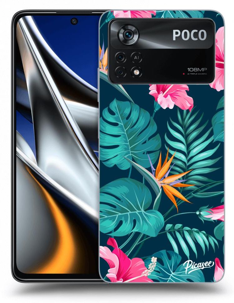 ULTIMATE CASE PRO XIAOMI POCO M4 PRO - PINK MONSTERA - Etui na telefon ...