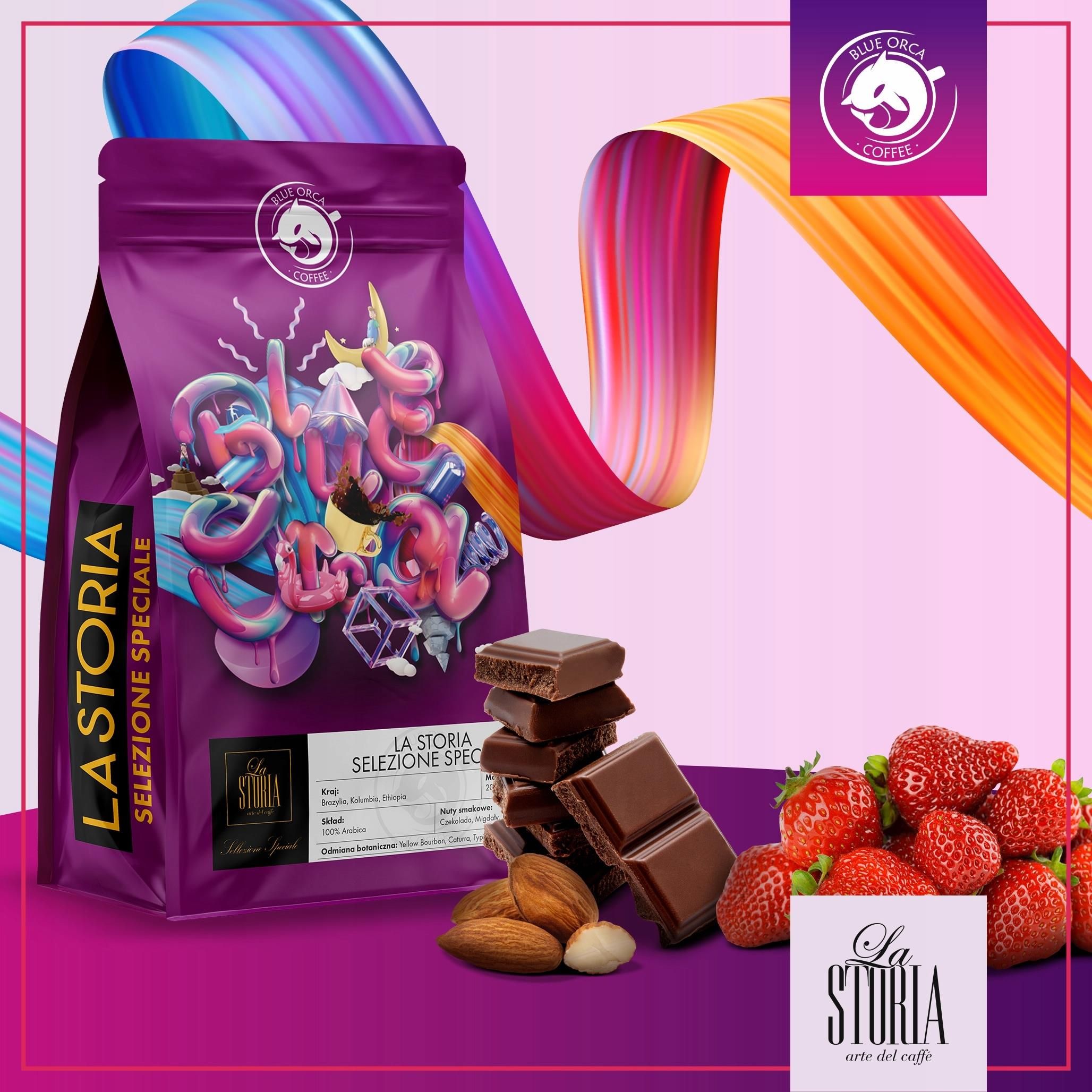 Kawa Blue Orca Coffee La Storia Selezionespeciale 100% Arabica 200g ...