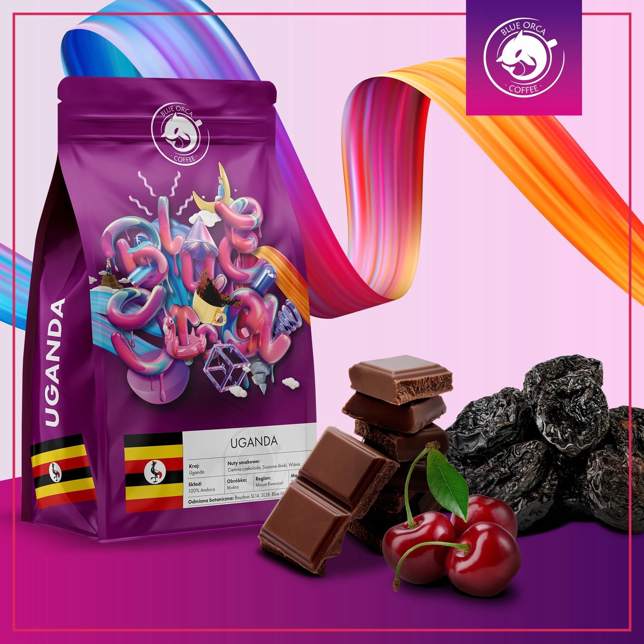 Kawa Blue Orca Coffee Uganda Świeżo Palona100% Arabica Palarnia 200g ...