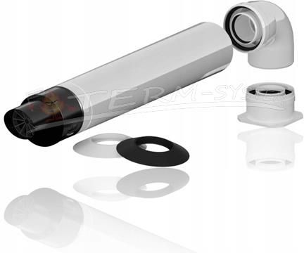 System kominkowy Term-System Rura Spalinowa Komin Przez Ścianę 60/100 Immergas Riczb09 - Opinie ...