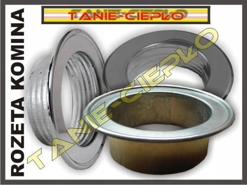 System kominkowy Term-System Rozeta Rura Do Komina 125 Kotła Pieca Kominka Ocyn Termroz125Oc ...