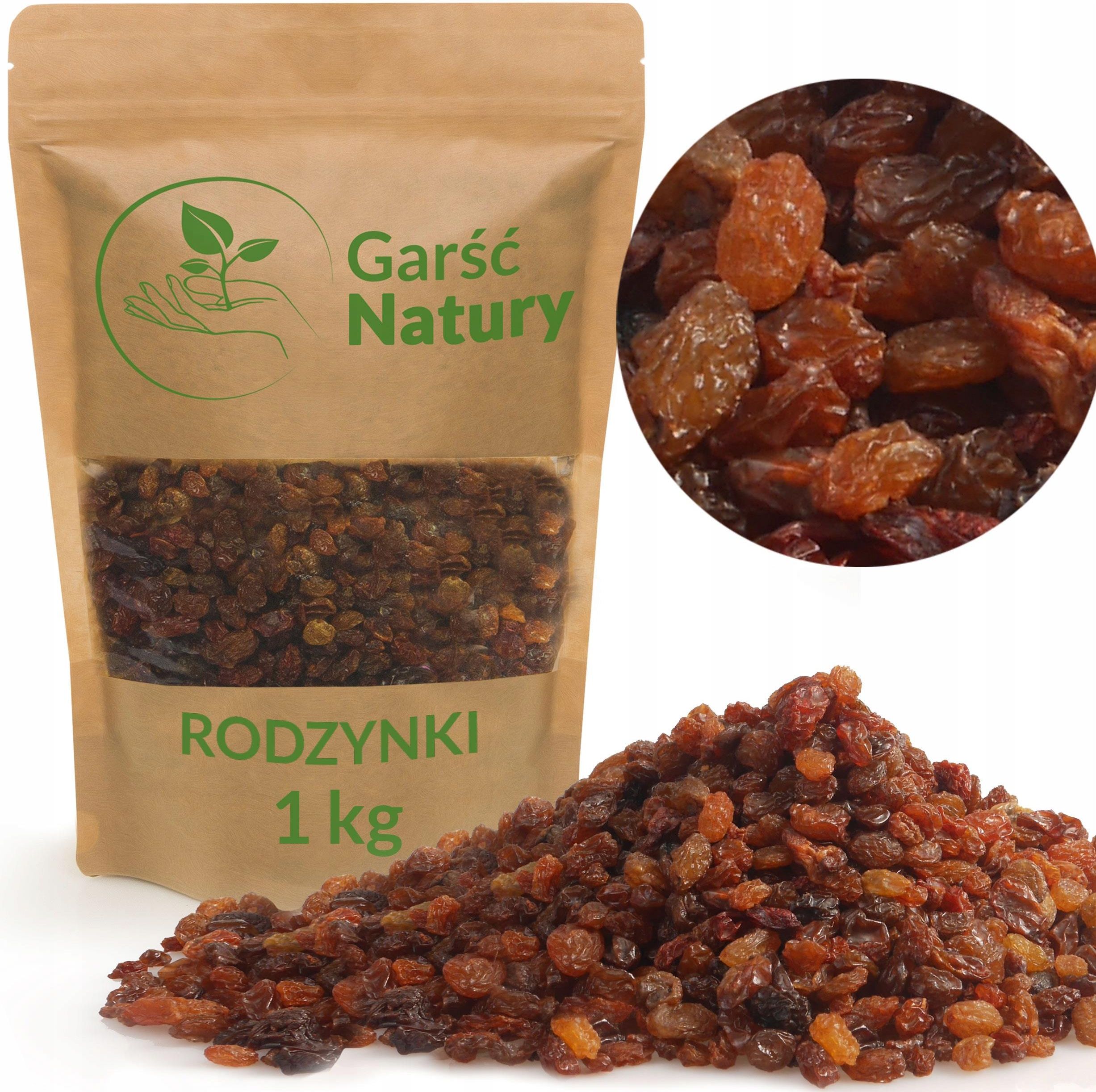 Garść Natury Rodzynki Suszone Winogrona Naturalne 1kg - Ceny i opinie ...