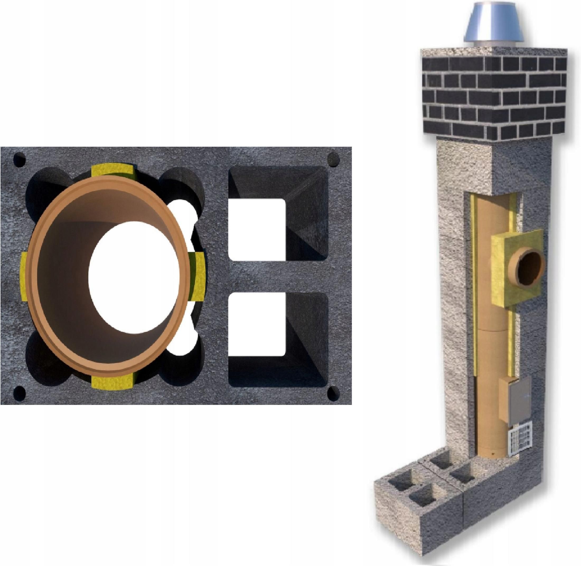 System kominkowy Ceramiczne Kominy Komin 6M Fi 200 180 Systemowy Ceramiczny - Opinie i ceny na ...