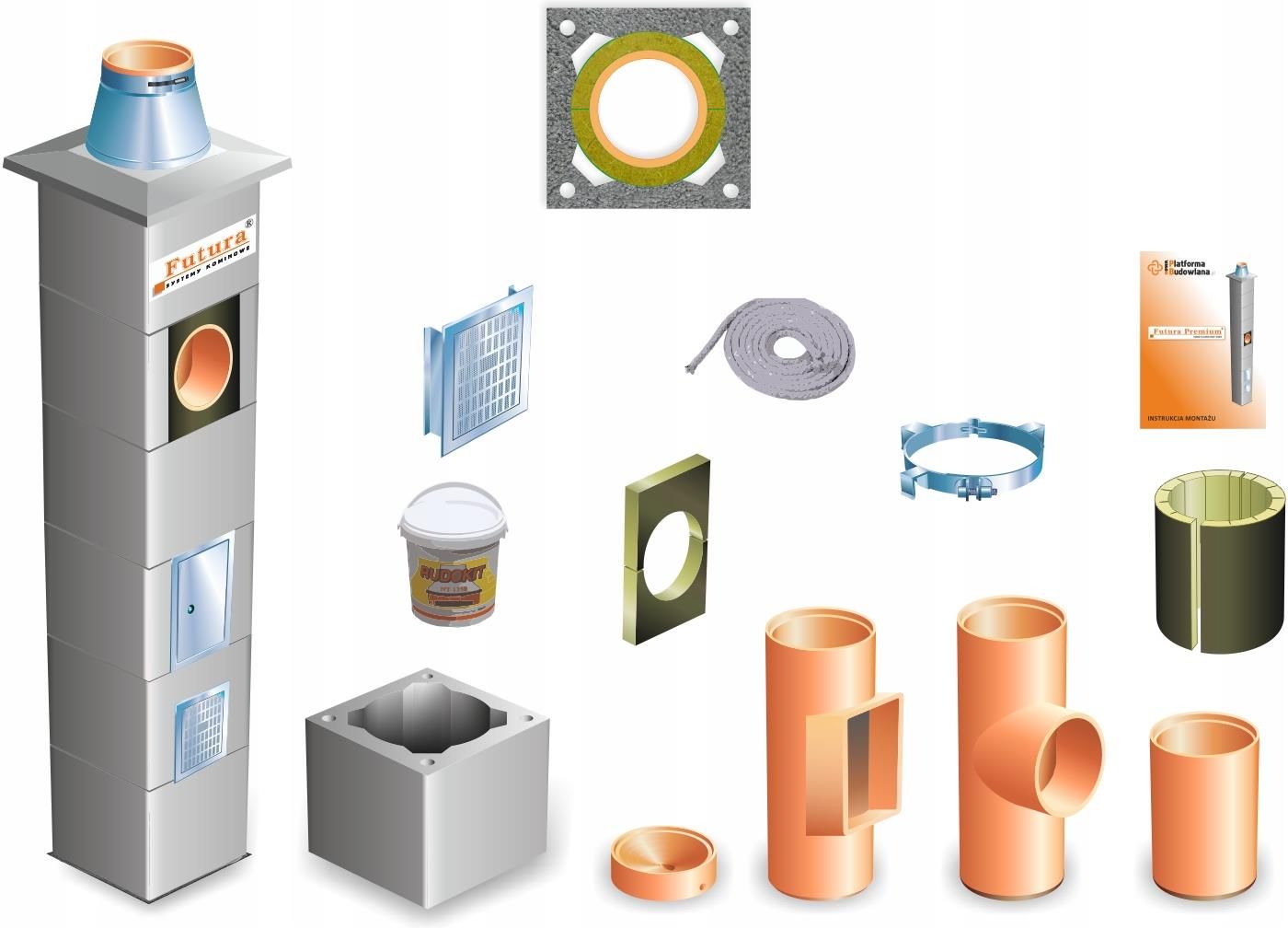 System kominkowy Futura Npb Komin System Kominowy Uniwersalny S 6M ...