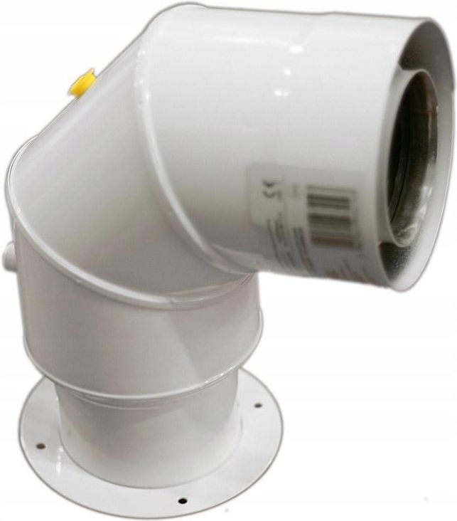 System kominkowy Spiroflex Adapter Saunier Duval 60/100-80/125 Kolano Odskrap Duval6010080125 ...