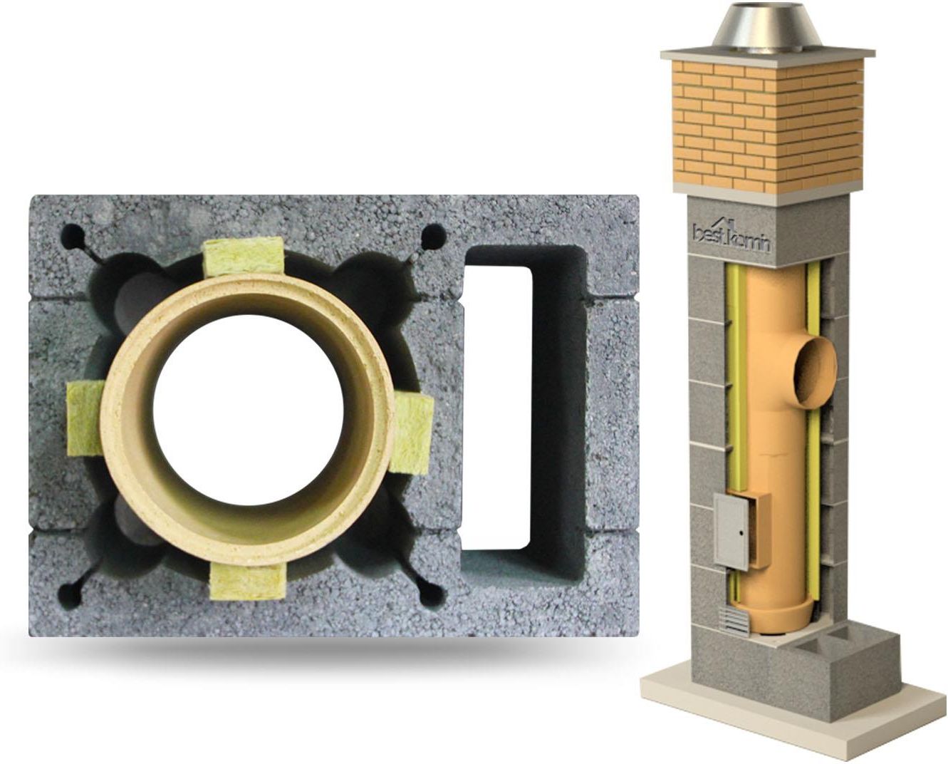 System kominkowy Bestkomin System Kominowy Komin Ceramiczny 7m Kw Fi 180 Bk0 - Opinie i ceny na ...