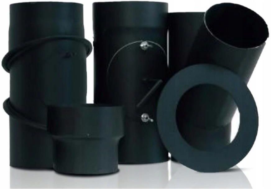 System kominkowy Wentylacja Wwa Żaroodporne Kolano Czarne Regulowane Fi 150mm - Opinie i ceny na ...