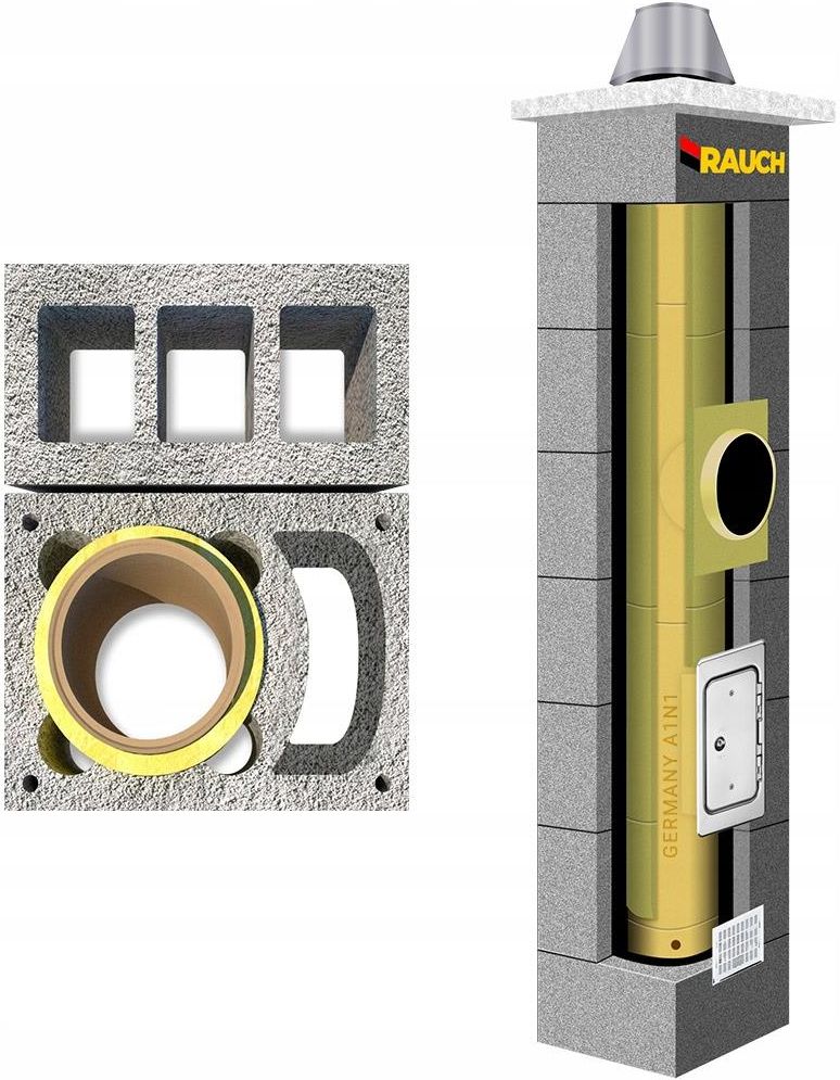 System kominkowy Rauch System kominowy 9 m komin fi 200 systemowy - Opinie i ceny na Ceneo.pl