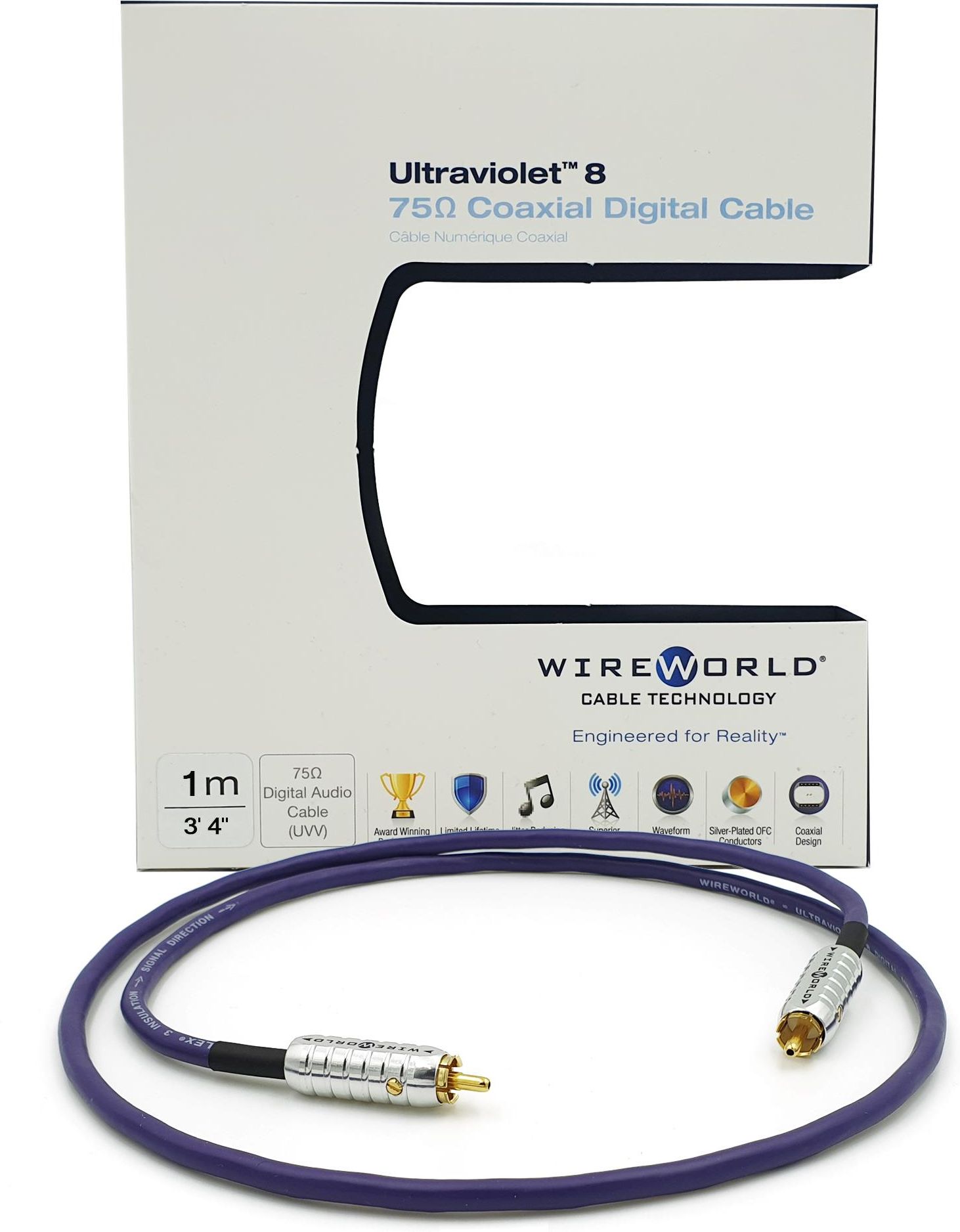 Wireworld Ultraviolet 8 Coaxial Digital (UVV1.0M-8) - Przewód Coaxialny - 1.0m - Opinie i ceny ...
