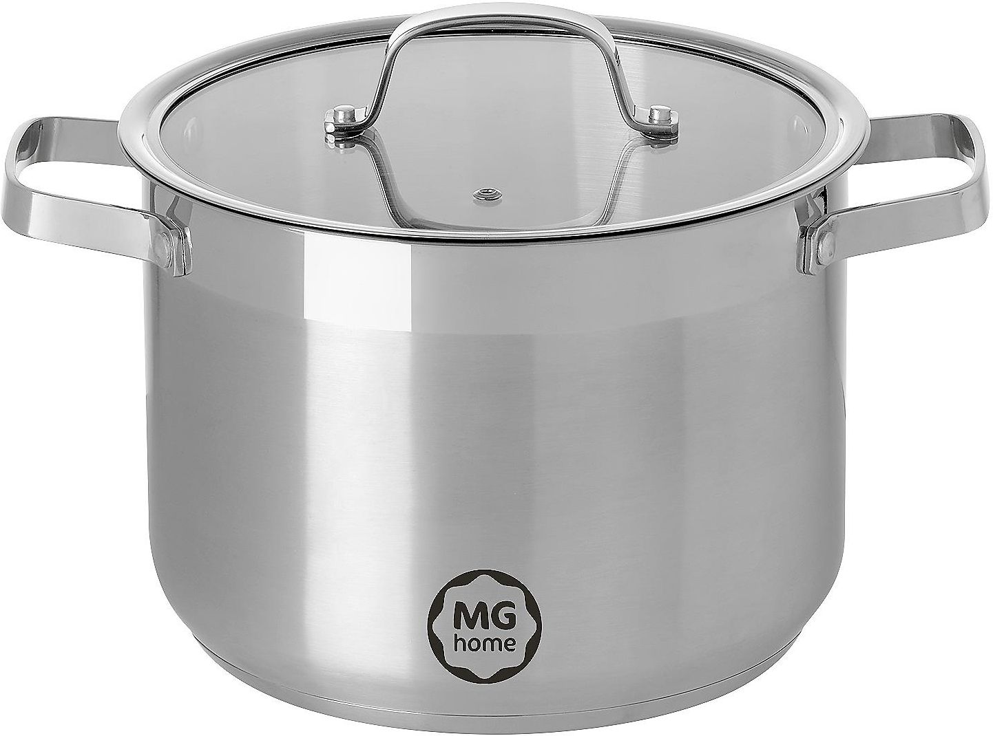 Mg Home Garnek Wysoki Z Pokrywką Professional 24cm Srebrny 8,1L ...