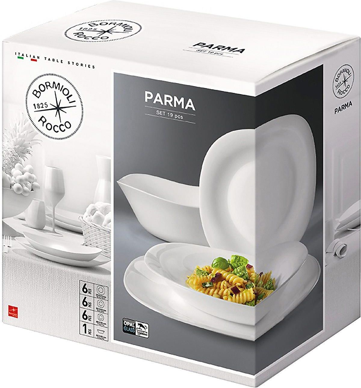 Bormioli Zestaw Talerzy Obiadowych Parma Na 6 Osób Białe - Opinie i ...