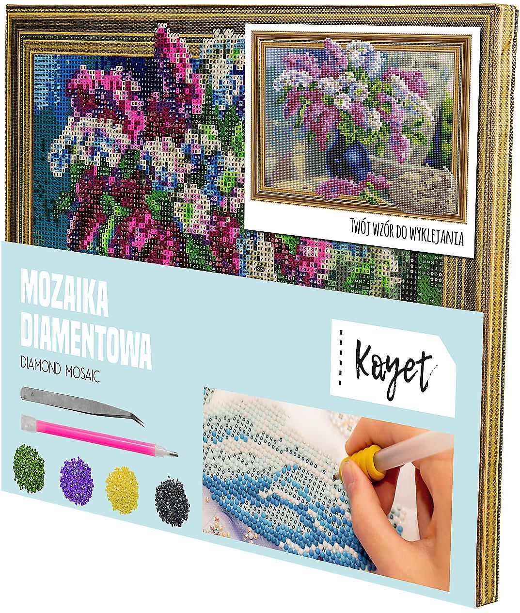 Kayet Mozaika Diamentowa Wazon Z Kwiatami 30X40Cm - Ceny i opinie ...