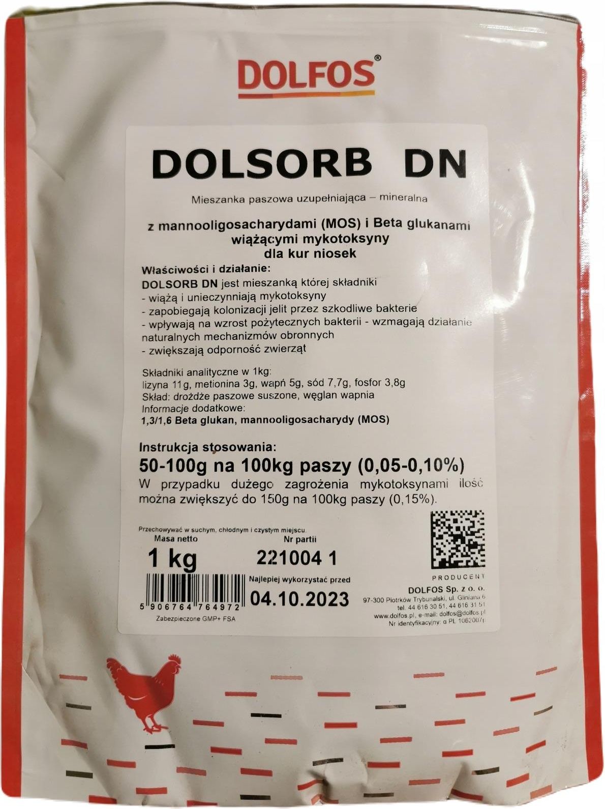 DOLFOS DOLSORB DN 1KG WIĄŻE MYTOTOKSYNY DLA KUR NIOSEK - ceny i opinie - Ceneo.pl