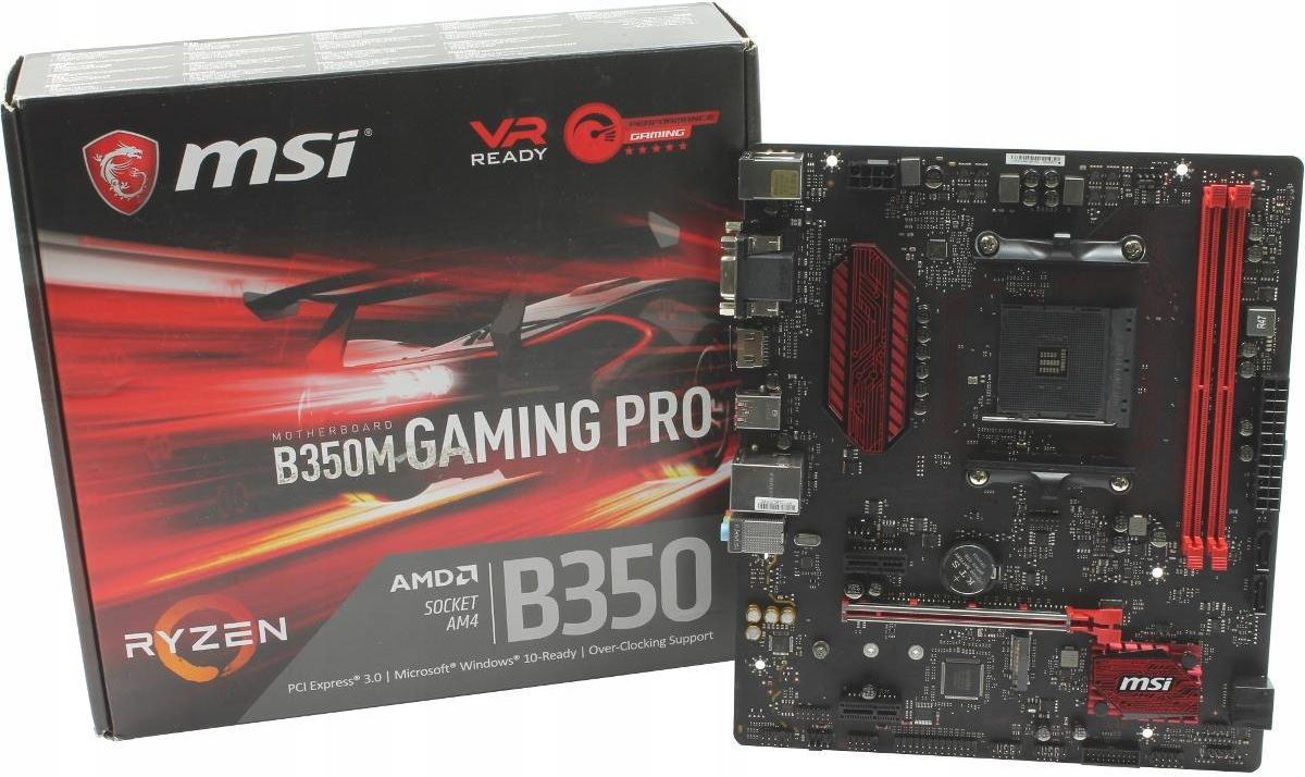 Podzespoły do laptopa MSI PŁYTA GŁÓWNA B350M GAMING PRO AM4 DDR4 ...