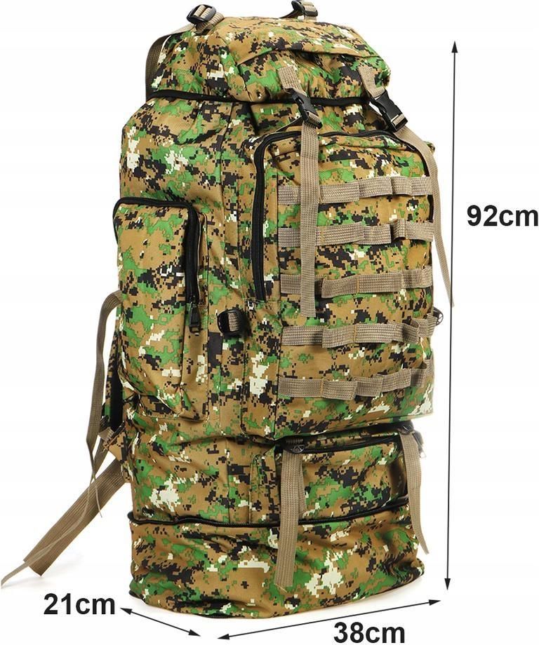 Plecak Plecak Wojskowy Taktyczny Pixel Moro Ukraina Nato Xxl 100l Duży ...