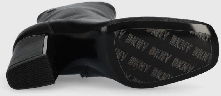 Dkny botki Cavale damskie kolor czarny na słupku - Ceny i opinie - Ceneo.pl