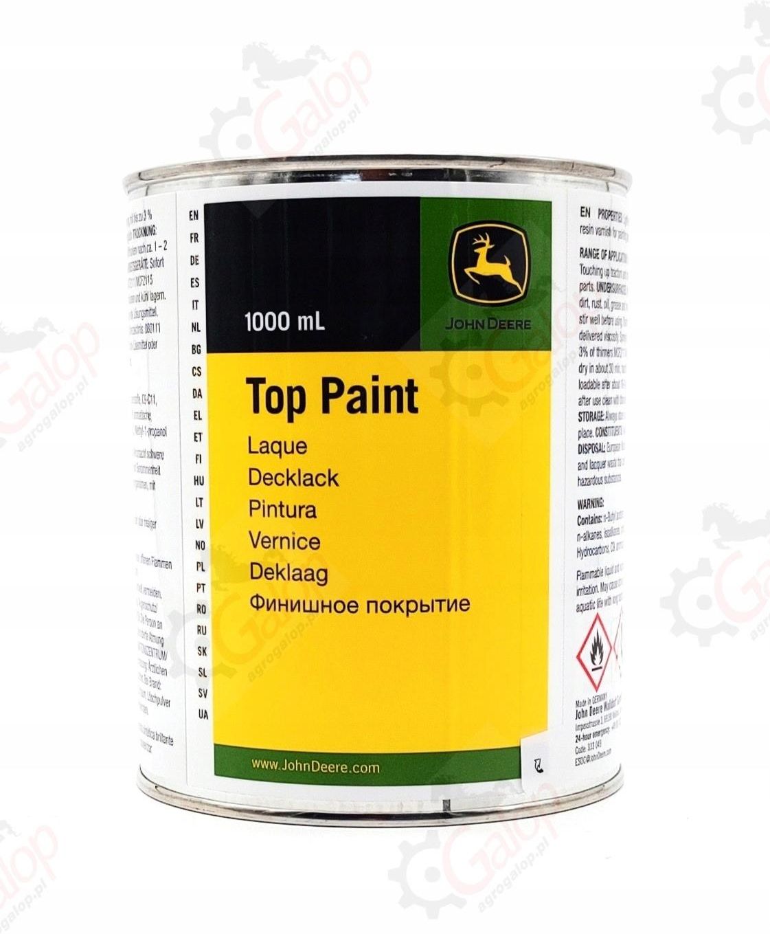 John Deere Lakier Żółty Oryginał 1L Mcf2311 - Opinie i ceny na Ceneo.pl