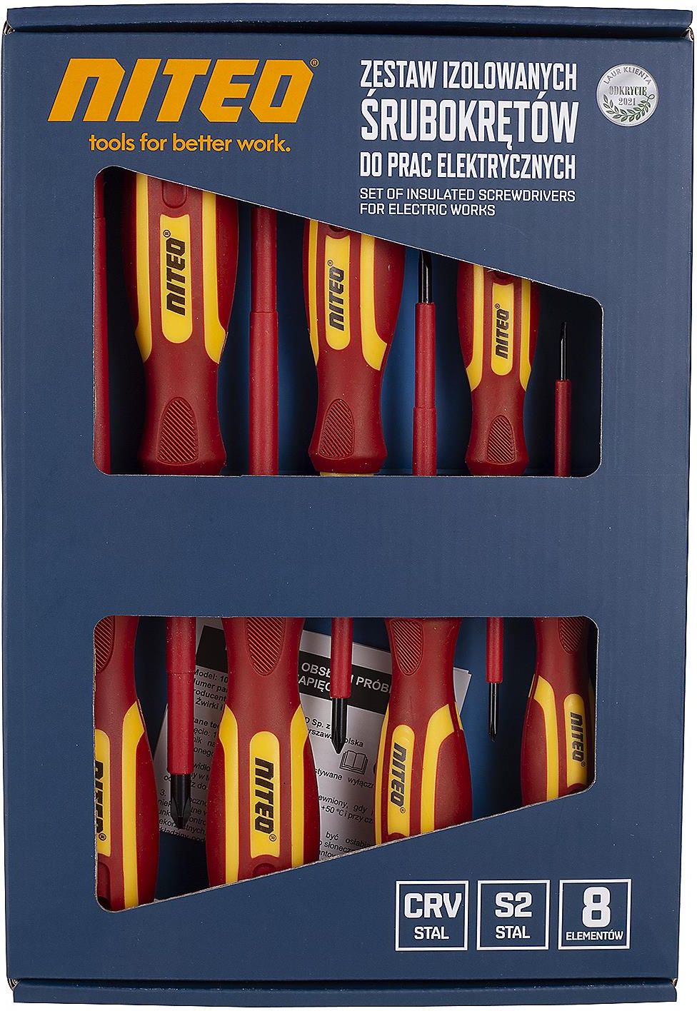 Śrubokręt Niteo Zestaw Śrubokrętów Vde 8szt. 632252 - Opinie i ceny na Ceneo.pl