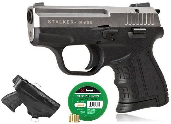 ZESTAW Pistolet hukowy STALKER M906 Tytan + KABURA + NABOJE 100szt ...
